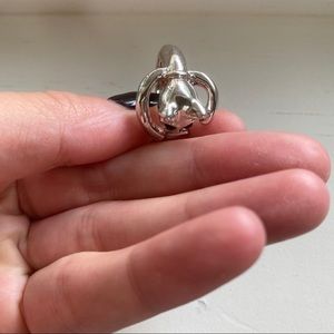 Vintage | Jewelry | Vintage Silver Black Onyx Wraparound Cat Ring ...